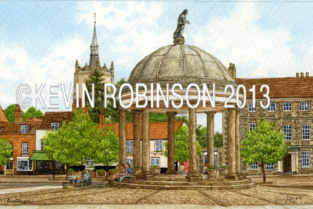 Swaffham Market Place. 8 x 10 Print - Kevin Robinson Collection